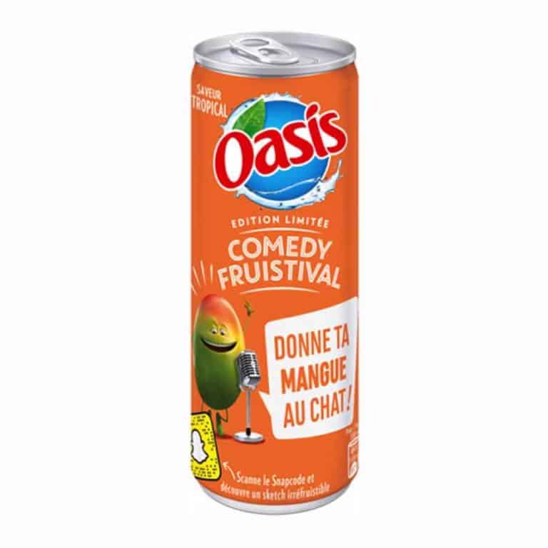 Oasis fait son one-mangue show • GIE La Boîte Boisson