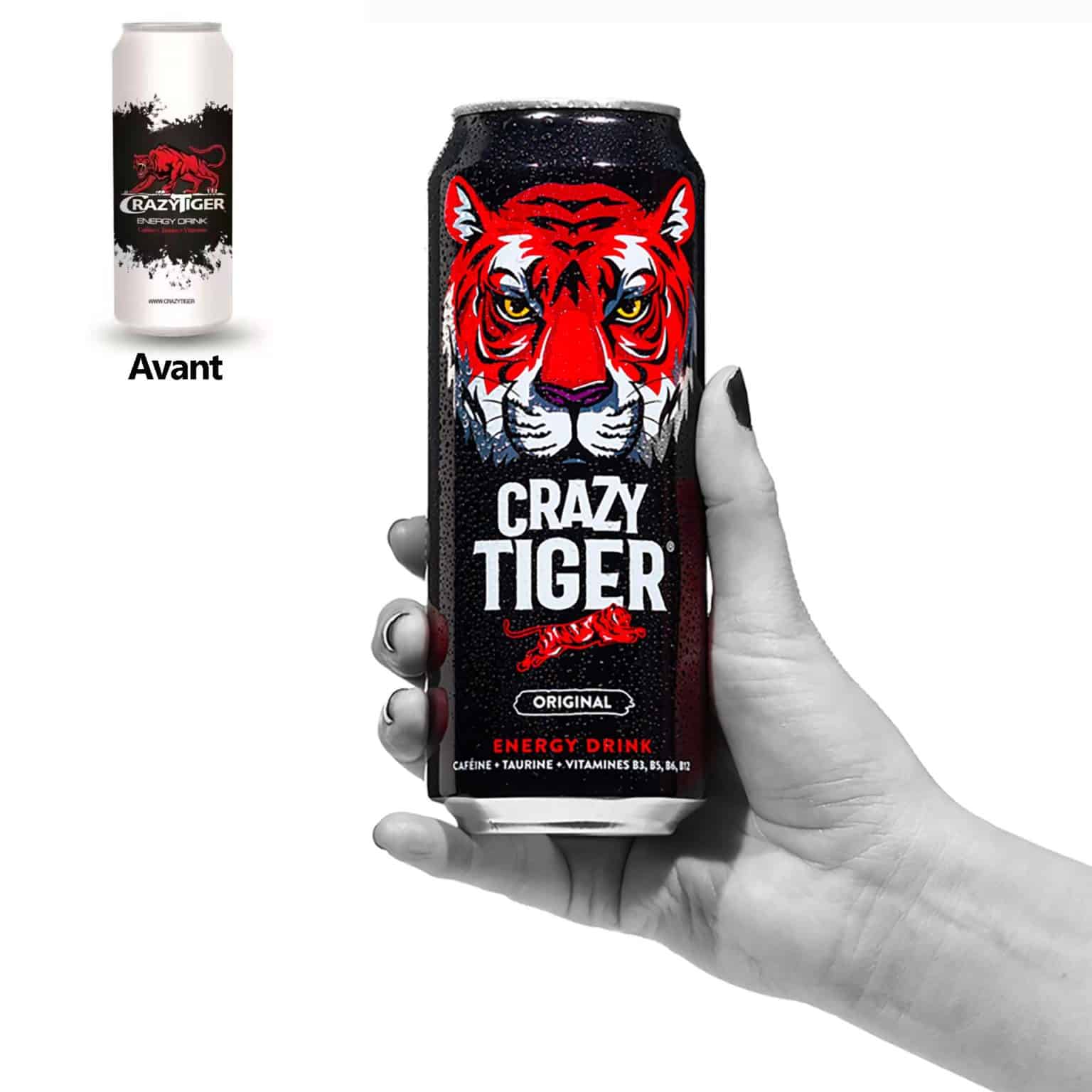 Le tigre de Crazy Drink sous un nouveau jour • GIE La Boîte Boisson